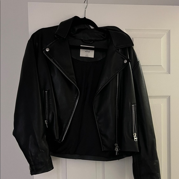 Wilfred | Jackets & Coats | Wilfred Black Faux Leather Jacket | Poshmark